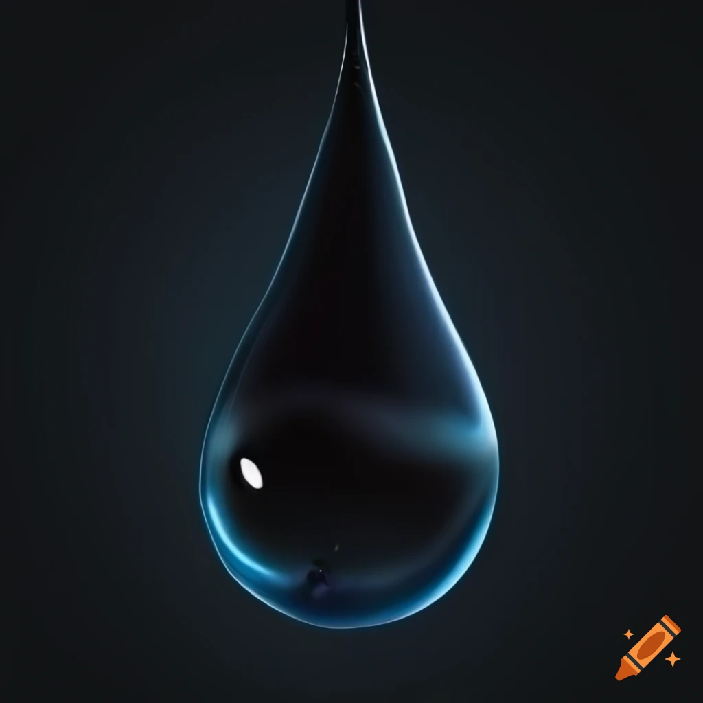 Realistic water drop portrait with high contrast on Craiyon