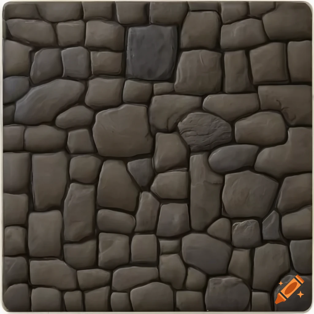 Realistic textured and detailed stone dungeon floor tiles on Craiyon
