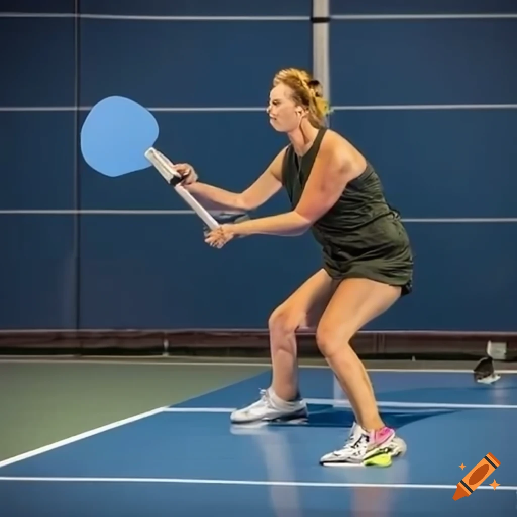 Pickleball game set in outer space on Craiyon