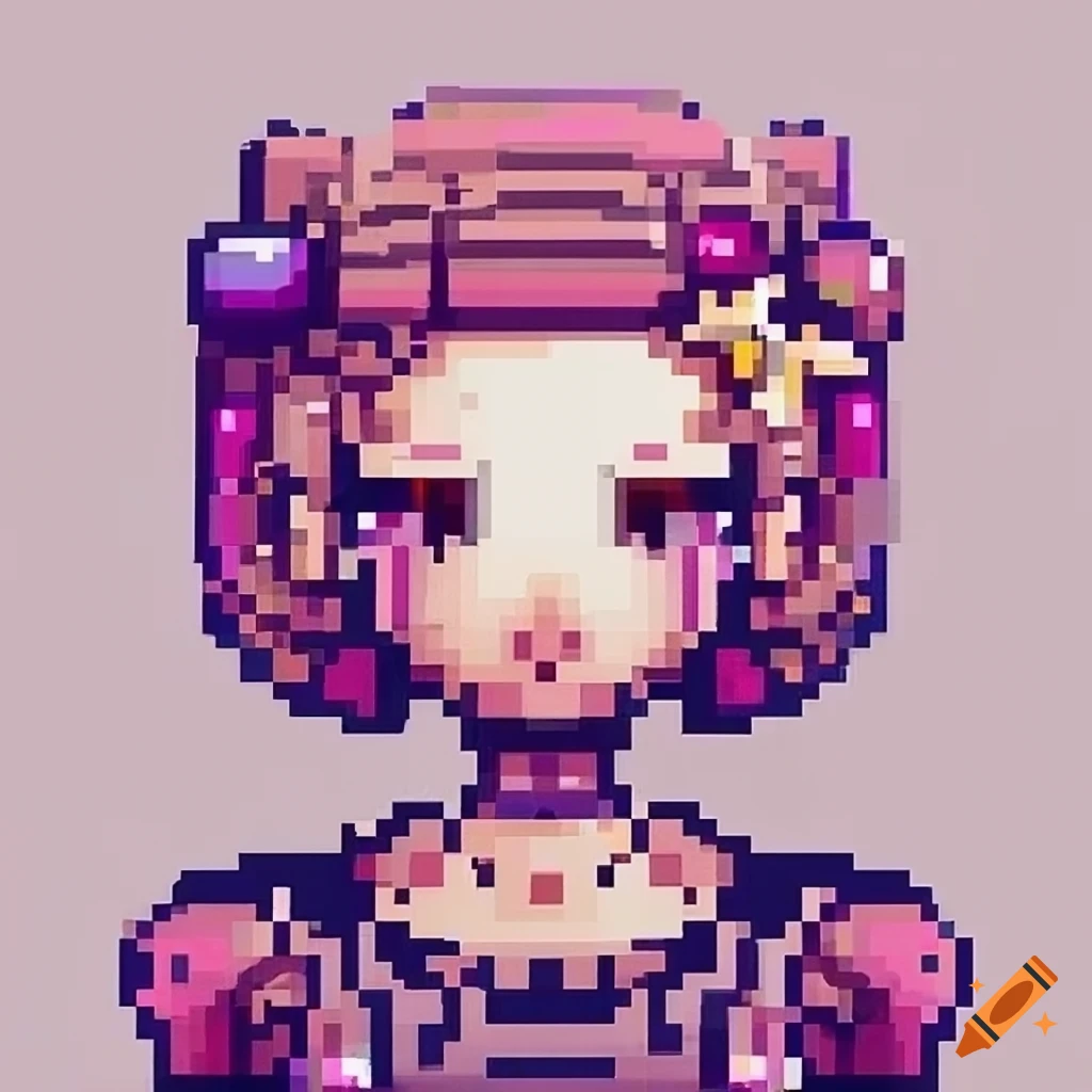 Pixel art with dithering in nes style featuring an asian version of ...