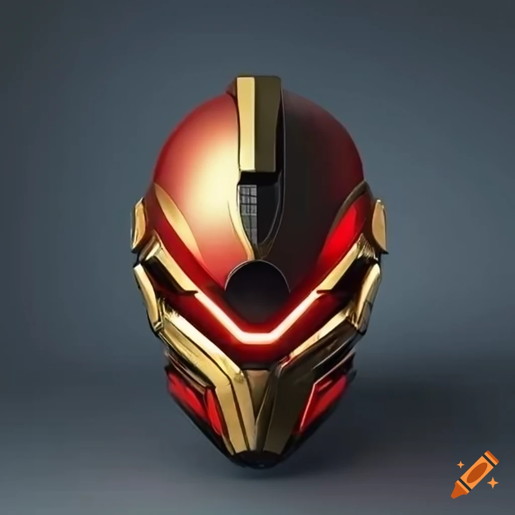 Sci-fi futuristic superhero combat helmet with Phoenix-inspired design ...