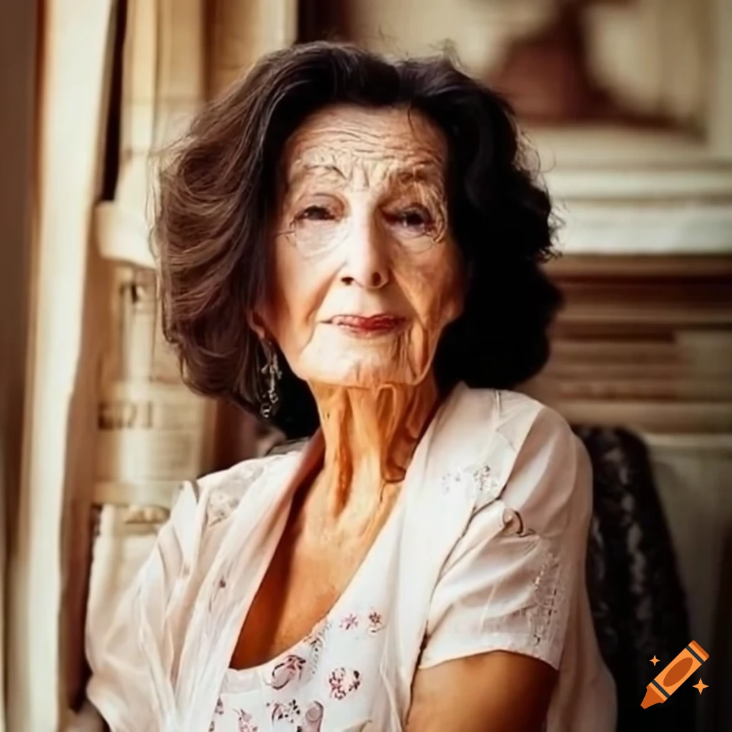 Beautiful italian woman in her 60s on Craiyon