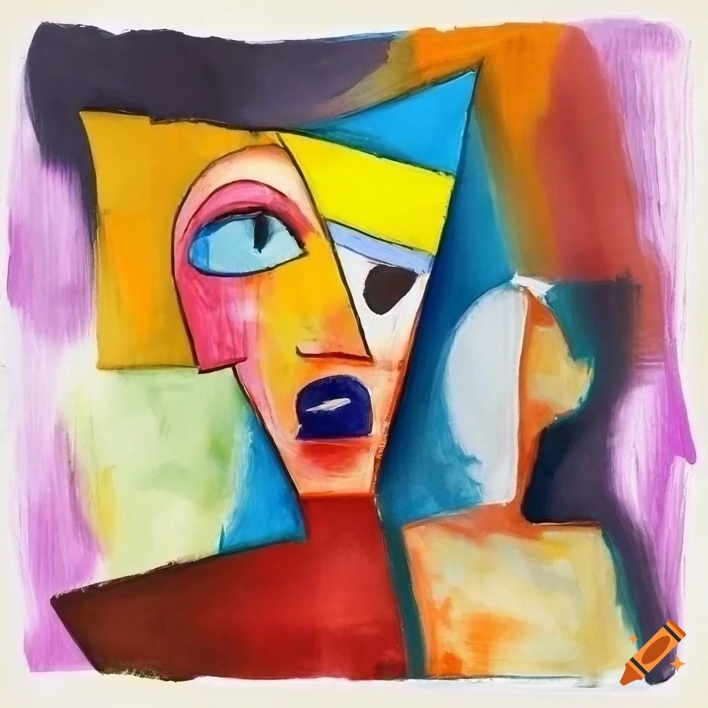 Cubism style painting on Craiyon