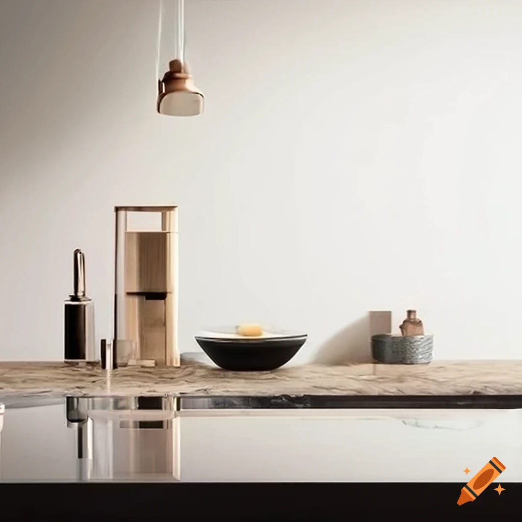 Modern kitchen counter with sleek and contemporary design elements on ...