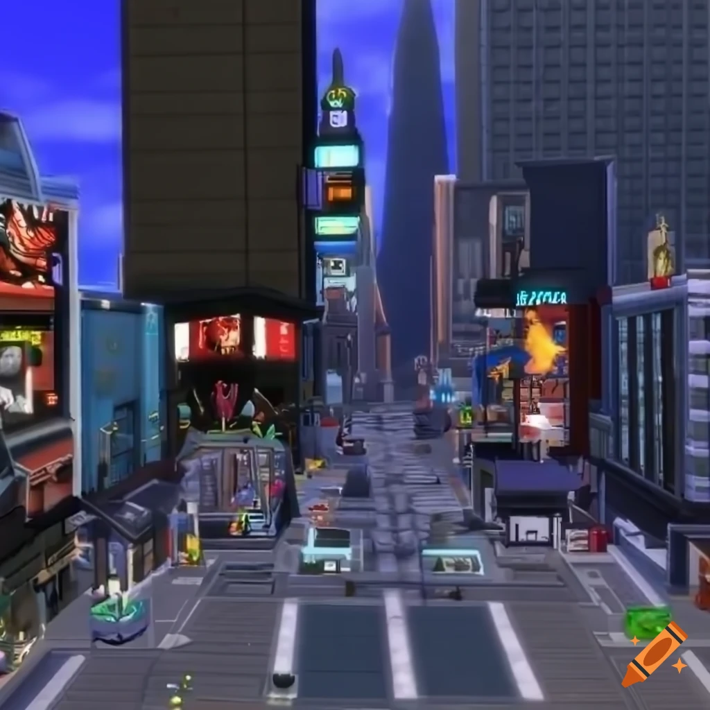 Times square in the sims 4 on Craiyon