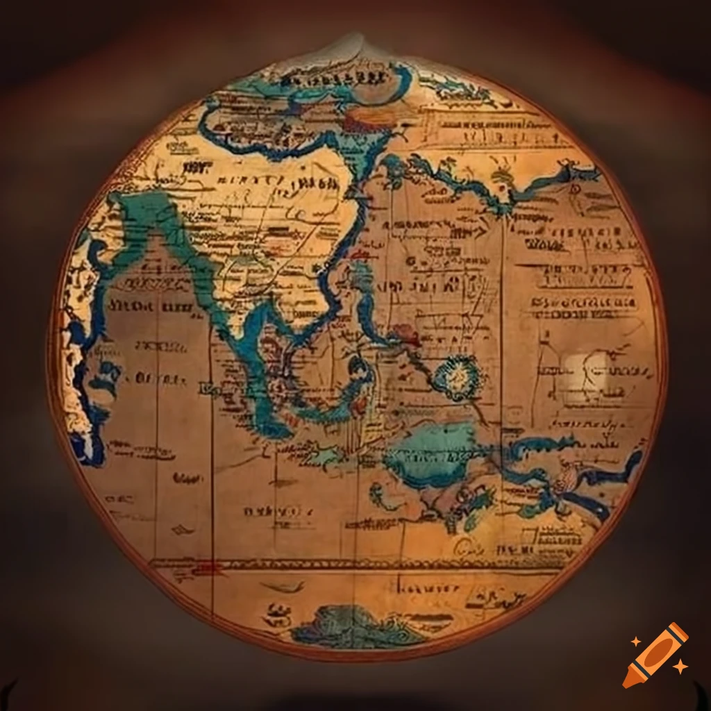 Historical map of ancient India's political regions with intricate ...