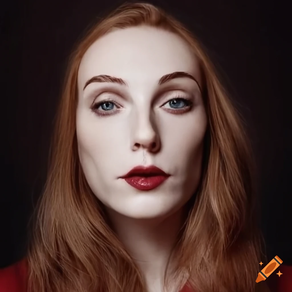 Woman's face from the 70s with expressionless look on Craiyon