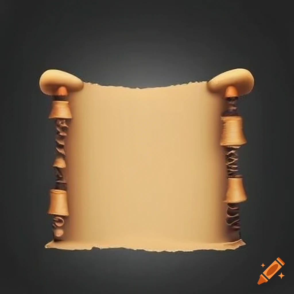 Blank proclamation scroll on Craiyon