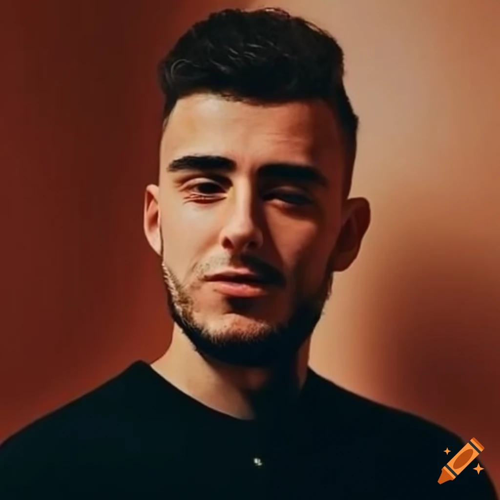 Man with Turkish roots living in Belgium on Craiyon