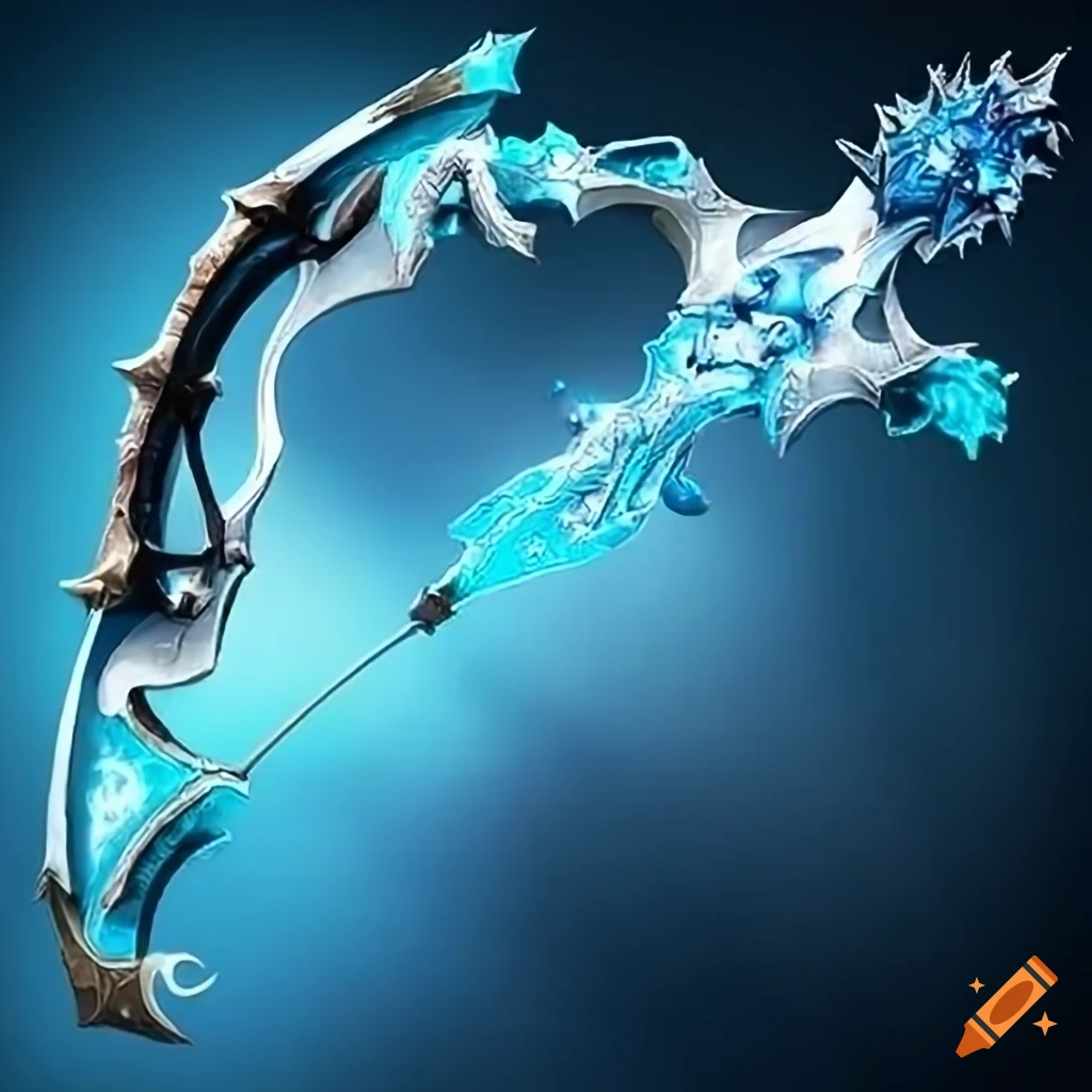 Mythic fantasy ice frost crossbow on Craiyon