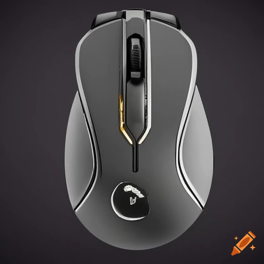 Unique computer mouse crafted from meteorite and ceramic smalt on Craiyon