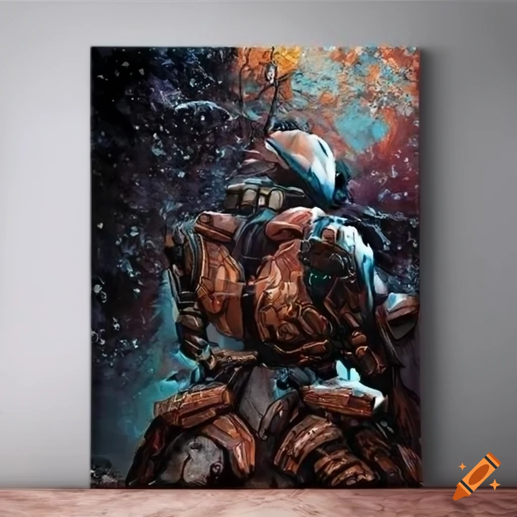 Wrapped canvas art of Zatoichi Mech on Craiyon