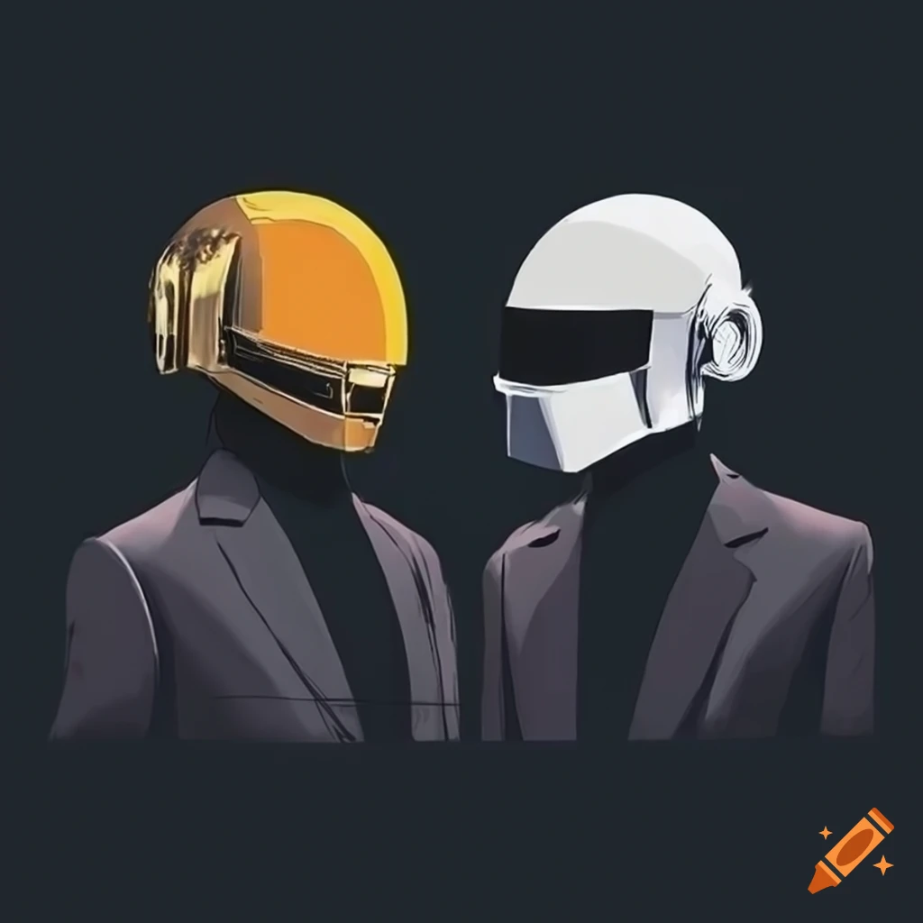 Daft punk in the style of andy warhol on Craiyon