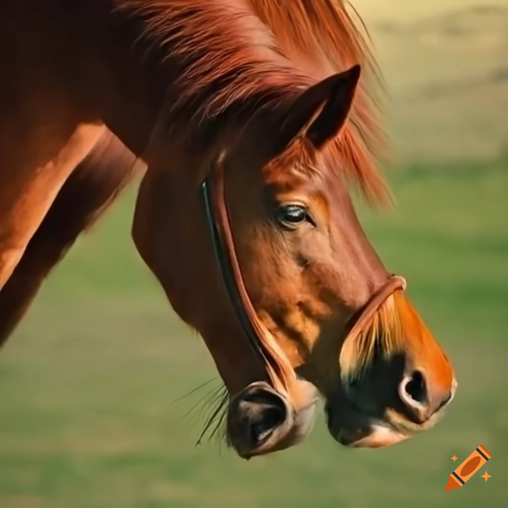 Horse standing on two legs on Craiyon