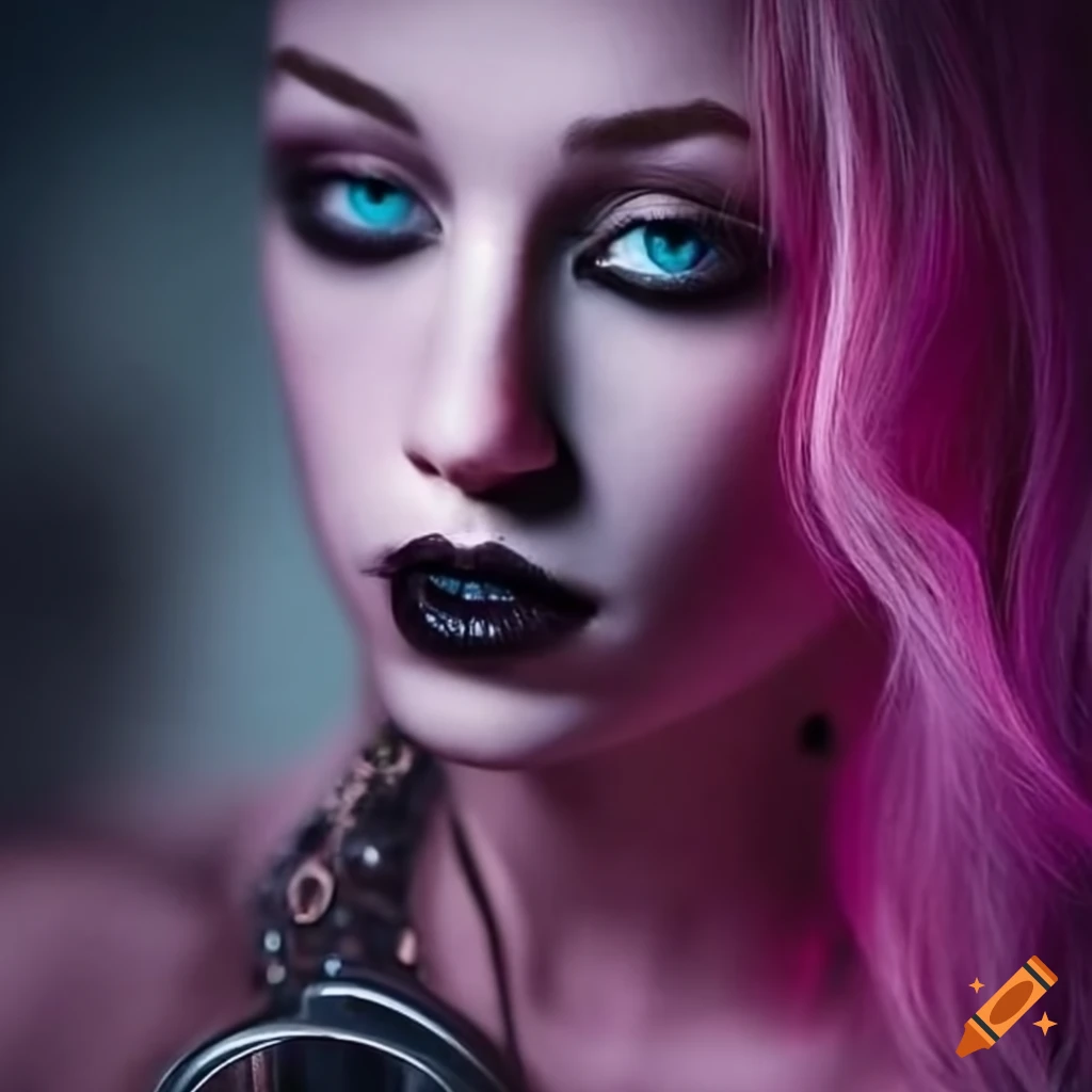 Alternative metal woman on Craiyon