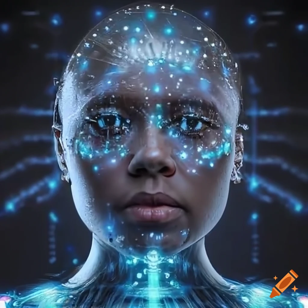 Ai technology looking at ai technology on Craiyon