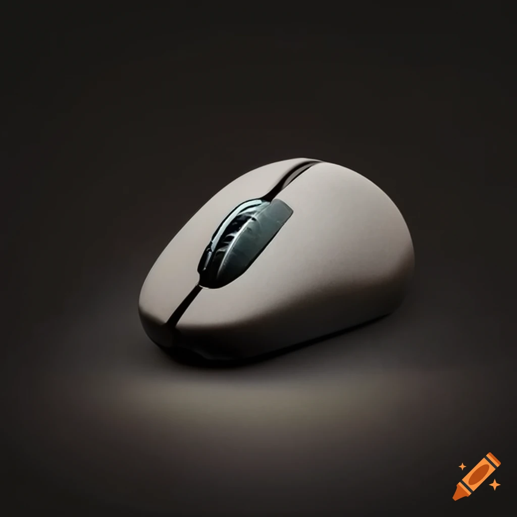 Unique computer mouse design with meteorite and ceramic smalt on Craiyon
