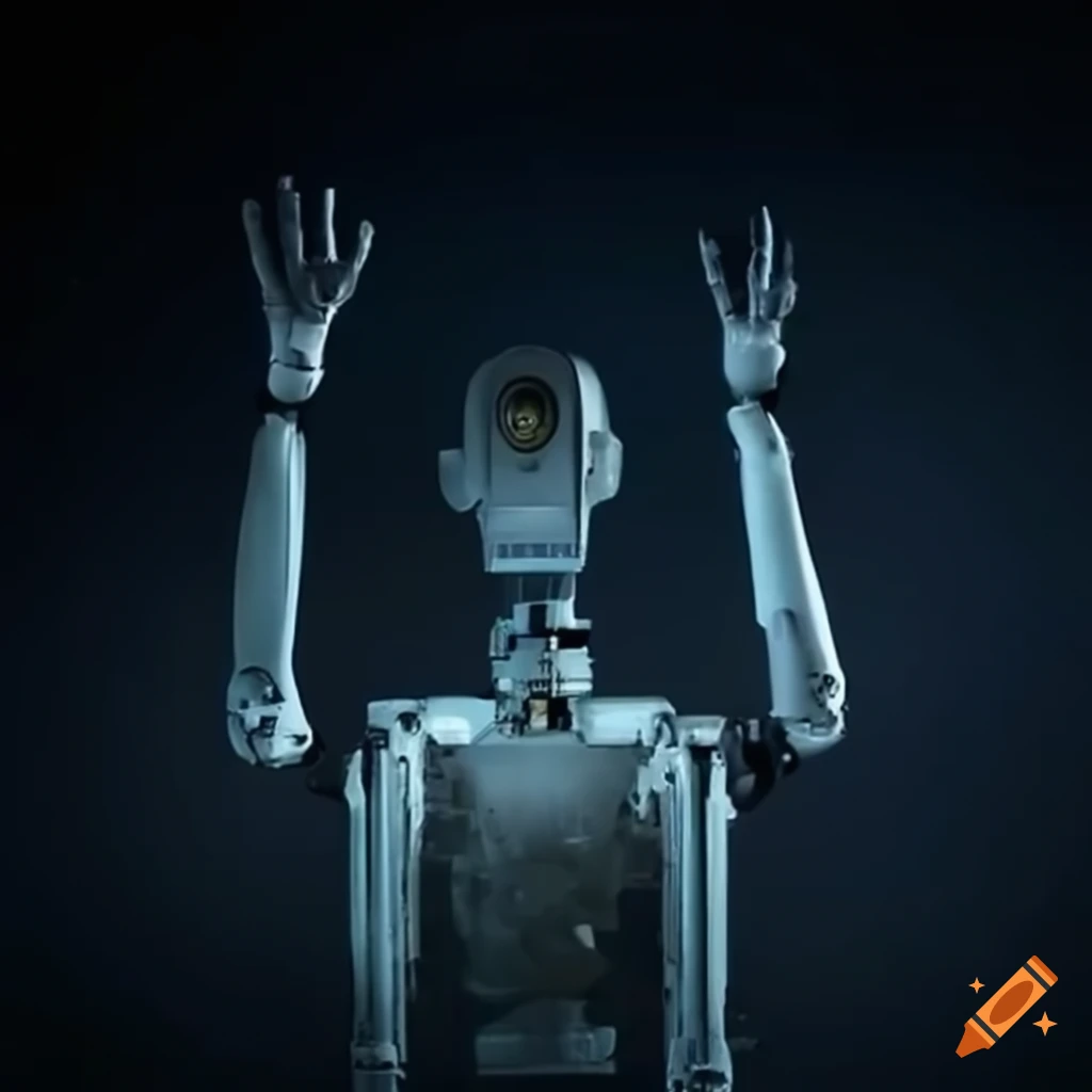 Remnants of humanity post robot takeover on Craiyon