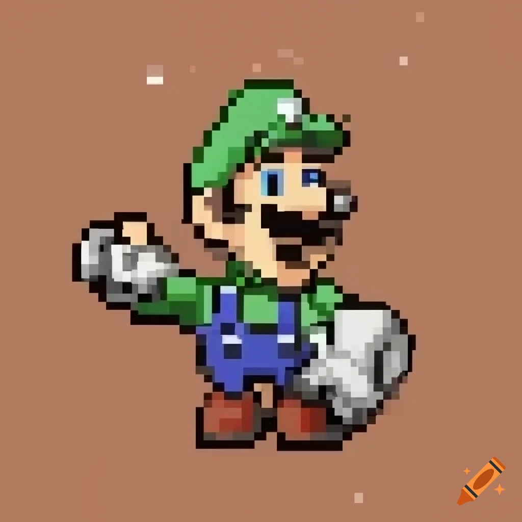 Pixelart with dithering in NES style inspired by Mario & Luigi ...