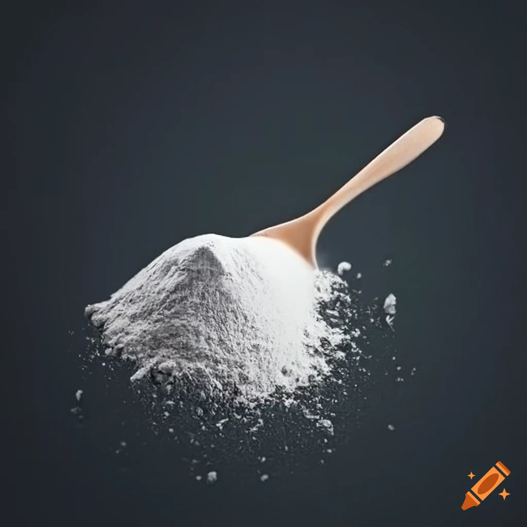 Fine white powder on Craiyon