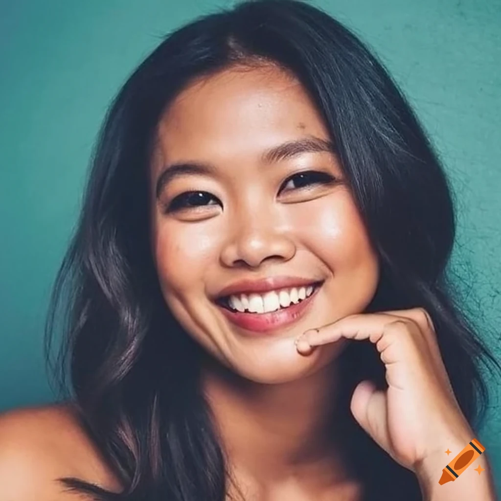 Filipina woman with distinctive facial features on Craiyon