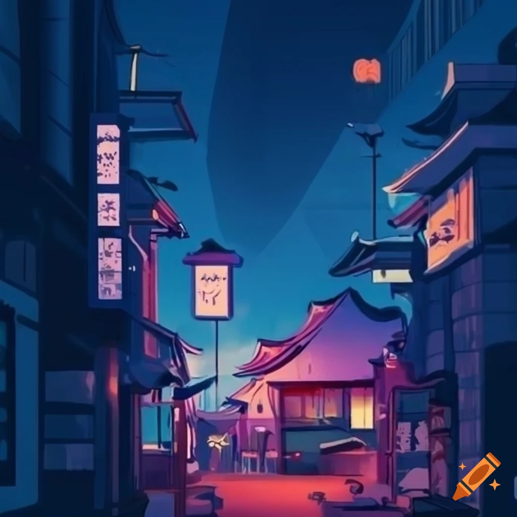 Japanese lofi style wallpaper for iphone on Craiyon
