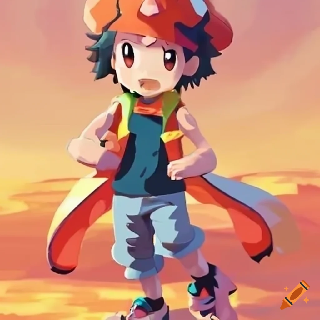 Toddler dressed as a pokemon trainer on Craiyon