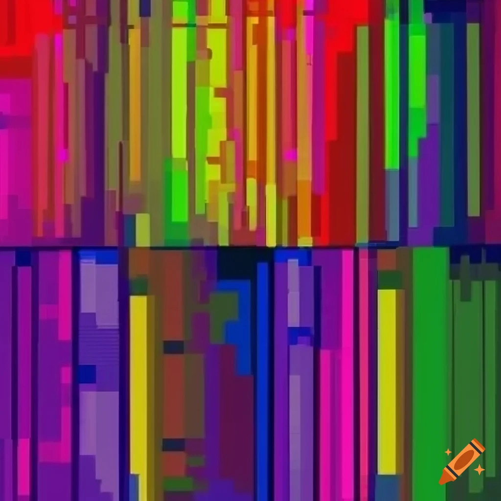 Pixel art with dithering technique on Craiyon