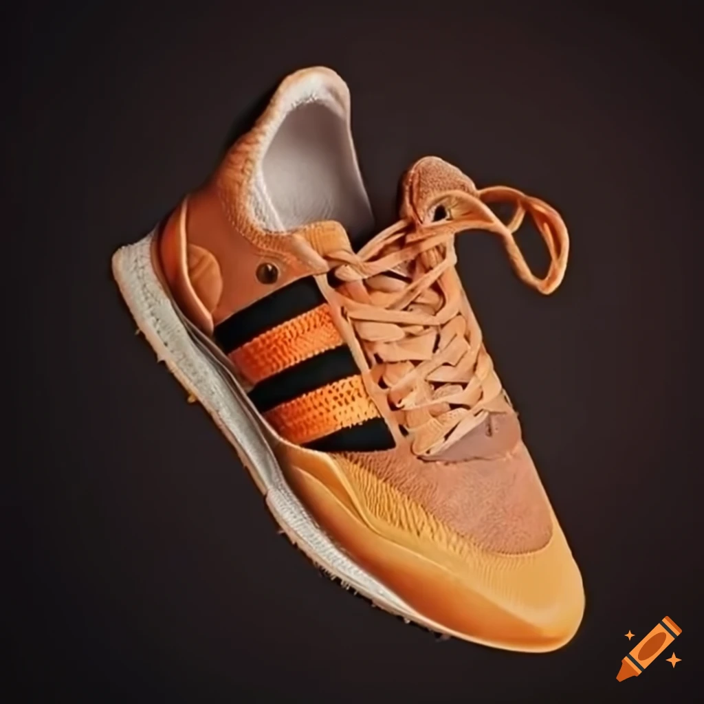 Texture of chicken skin design on adidas shoes on Craiyon