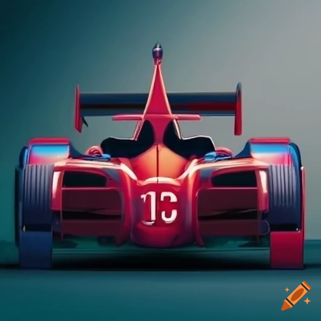 Race cars on Craiyon