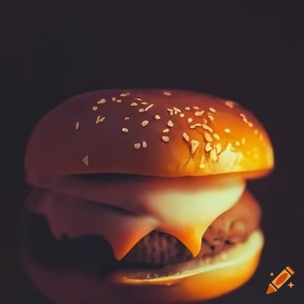 Phosphorescent burger on Craiyon