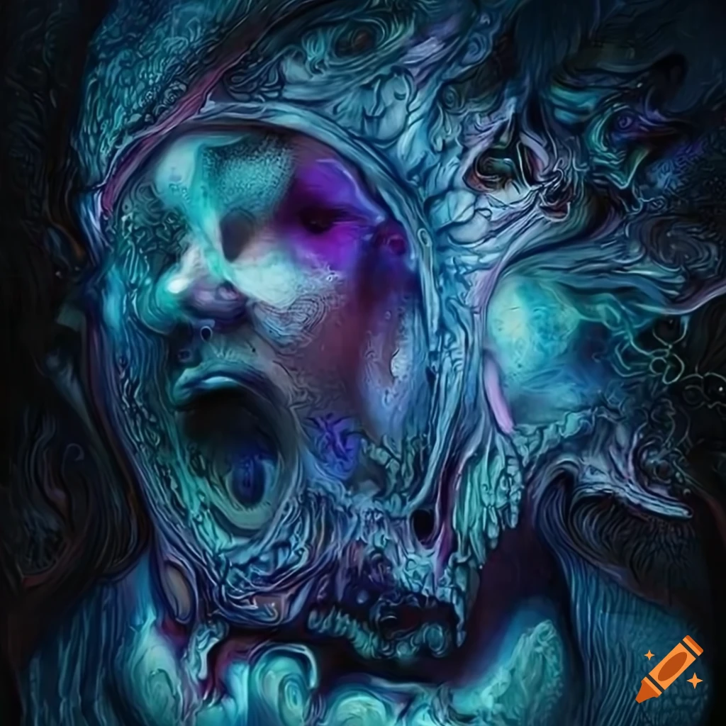 Hyper-detailed abstract fantasy art depicting the passage of time on ...