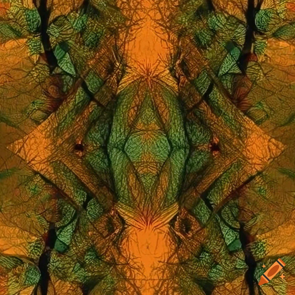 Geometric patterns of trees on Craiyon