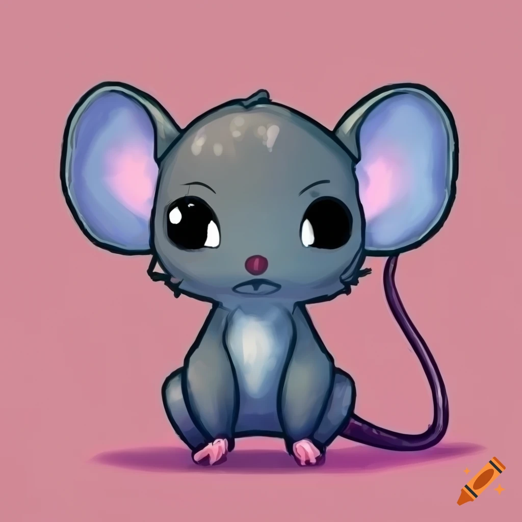 Roll20 chibi-style rat on Craiyon