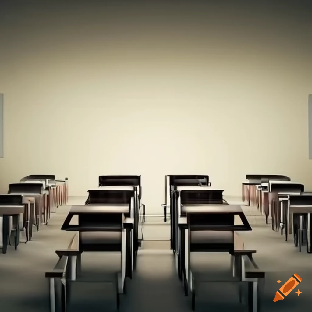 Empty classroom on Craiyon