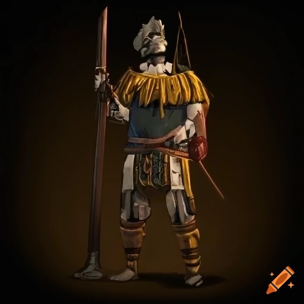 Historical fusion of Victorian and Angolan-inspired soldier with ...