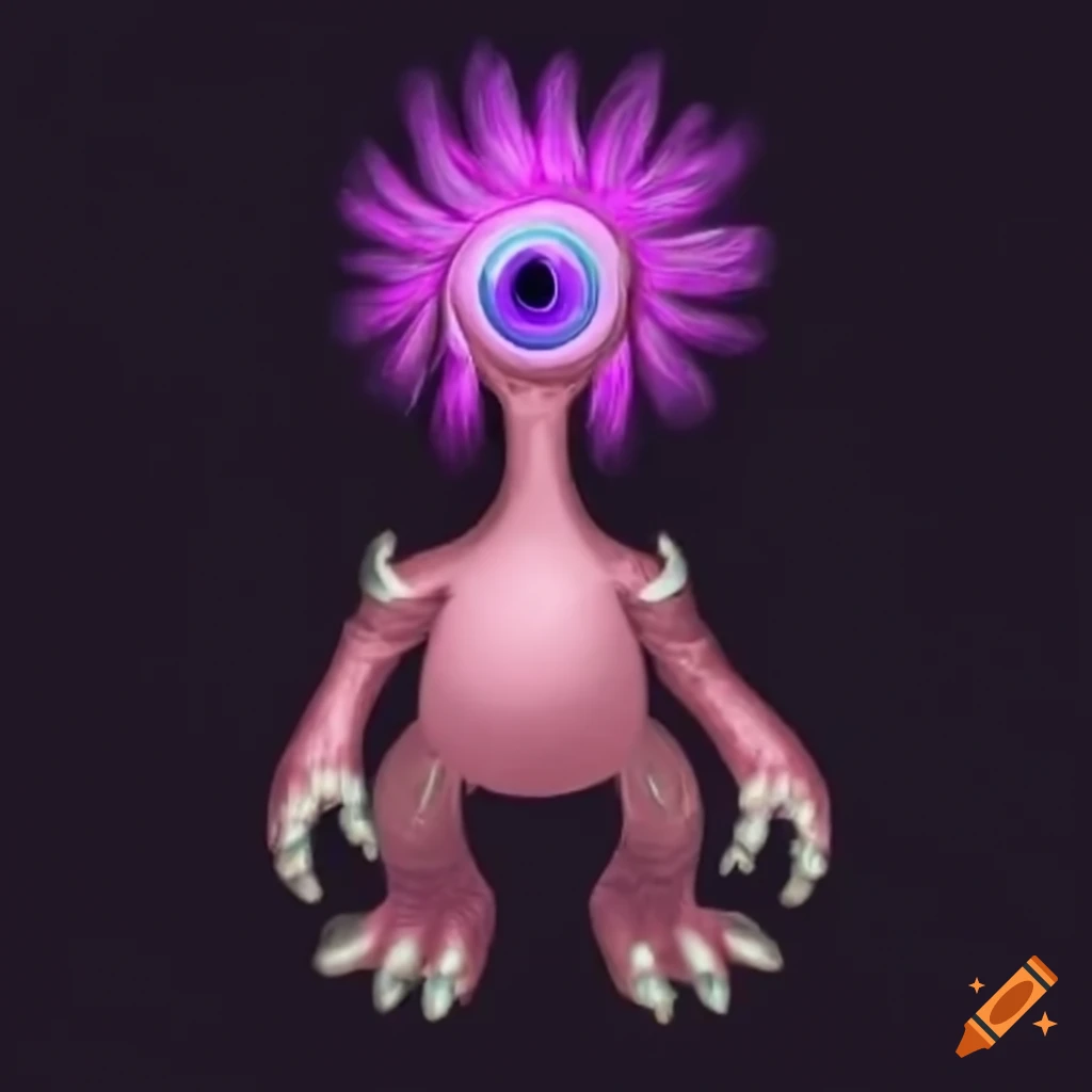 Small fanmade my singing monsters character with a mysterious theme on Craiyon