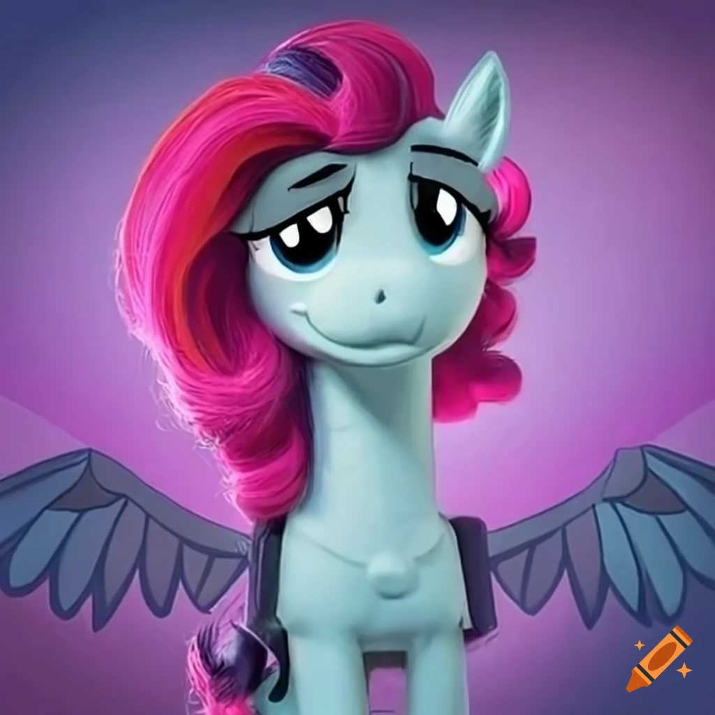 Nicholas cage as a my little pony character on Craiyon