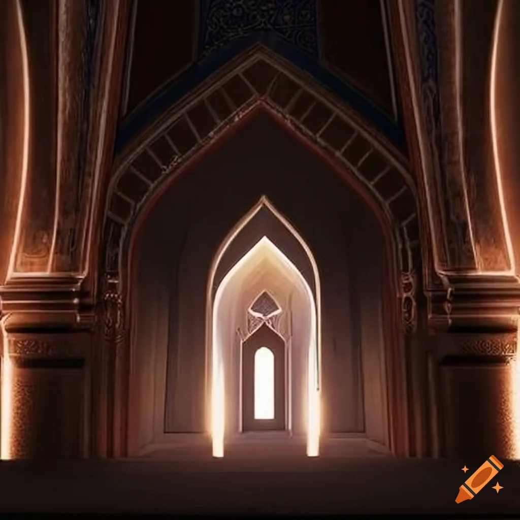Futuristic muslim mihrab design on Craiyon