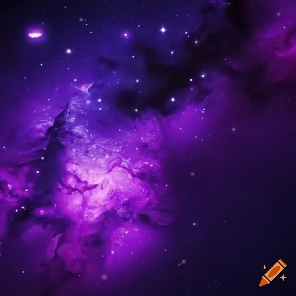 Purple galaxy wallpaper in 1024x1024 resolution on Craiyon