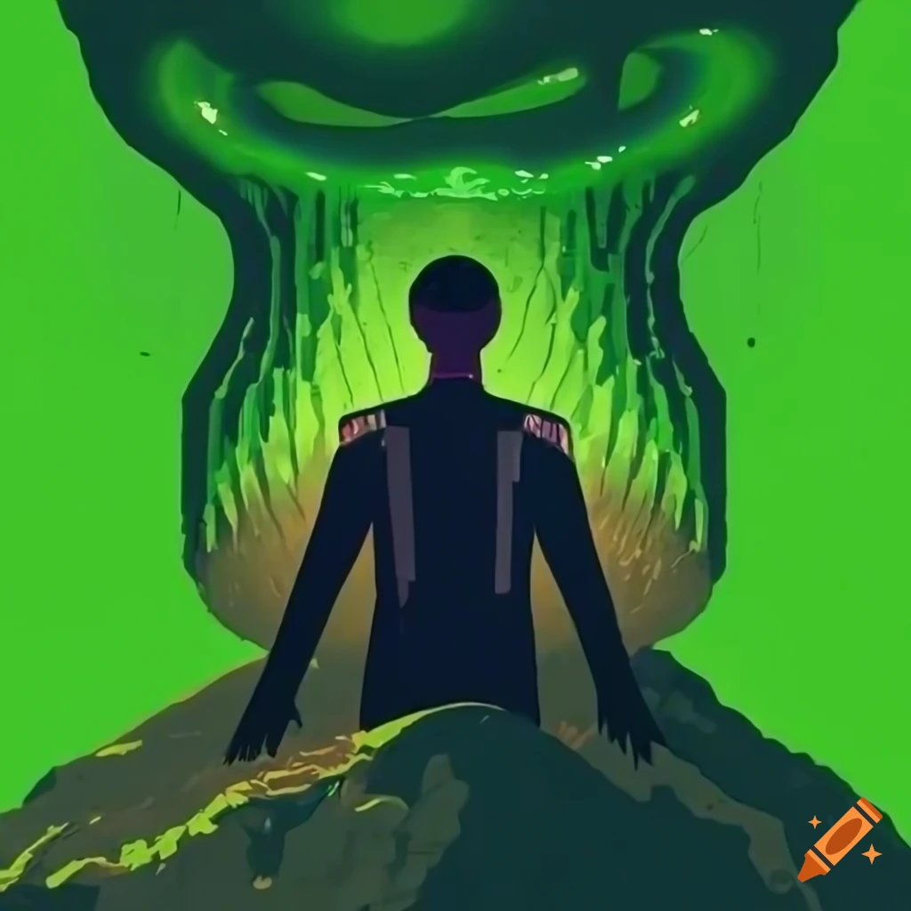 Adam driver portrayed as a giant fungal viroid king in a sci-fi setting ...