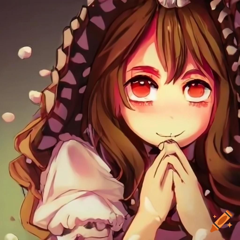 Undertale character chara in a wedding maid dress on Craiyon