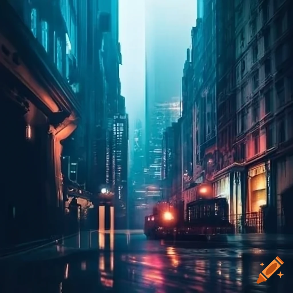 Super hyper realistic cityscape on Craiyon