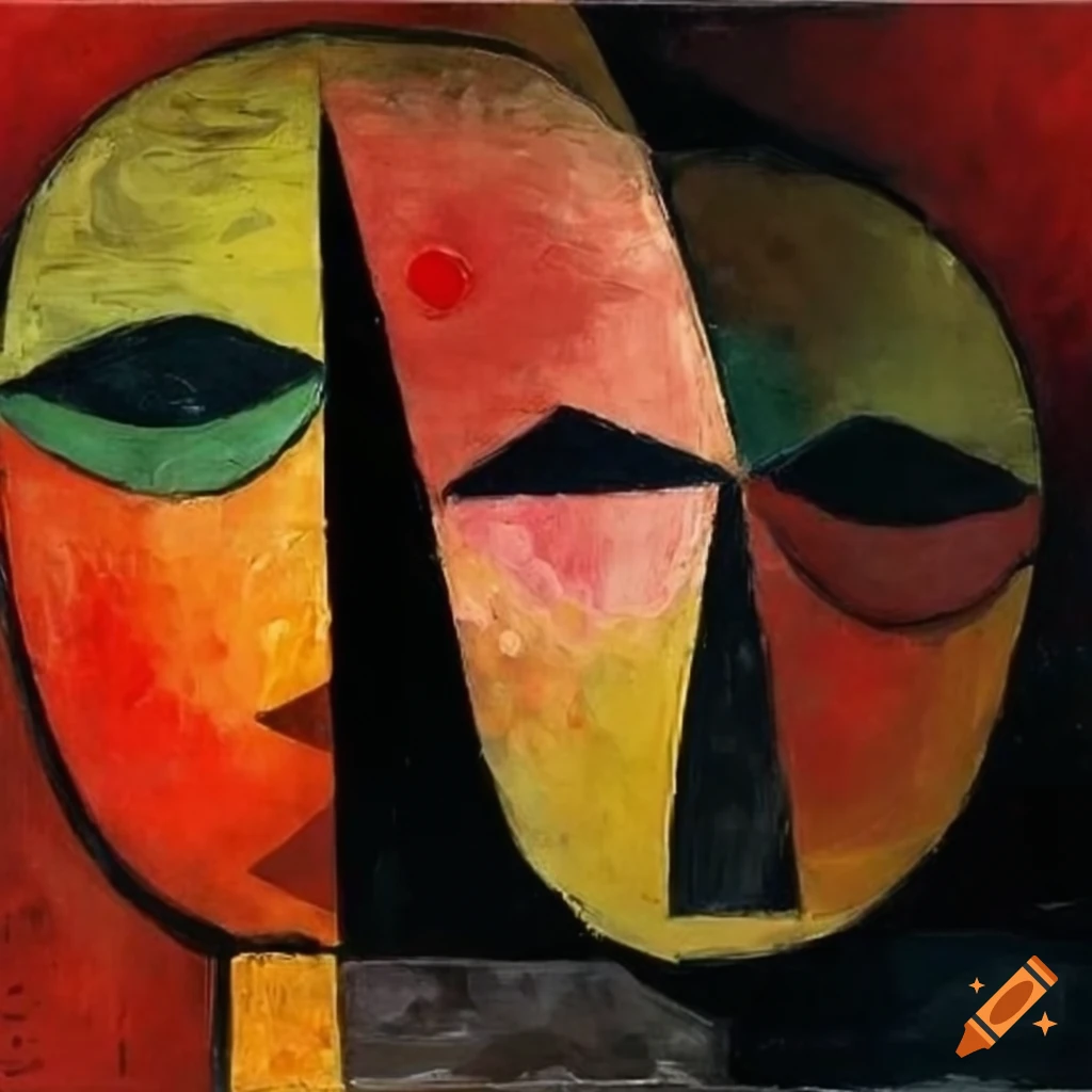 Surrealist oil painting with various symbols and structures by Paul ...