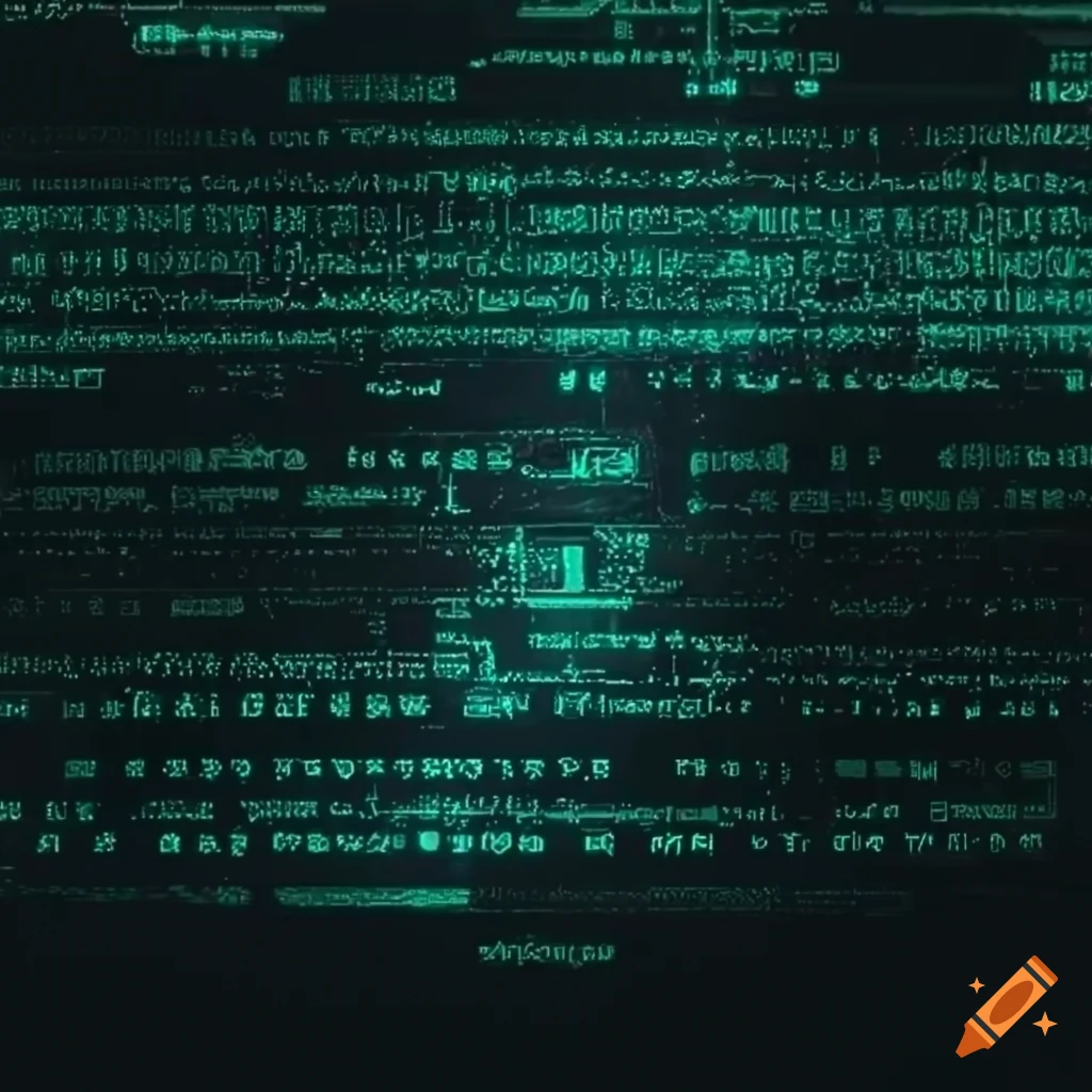Code editor with elvish script on Craiyon