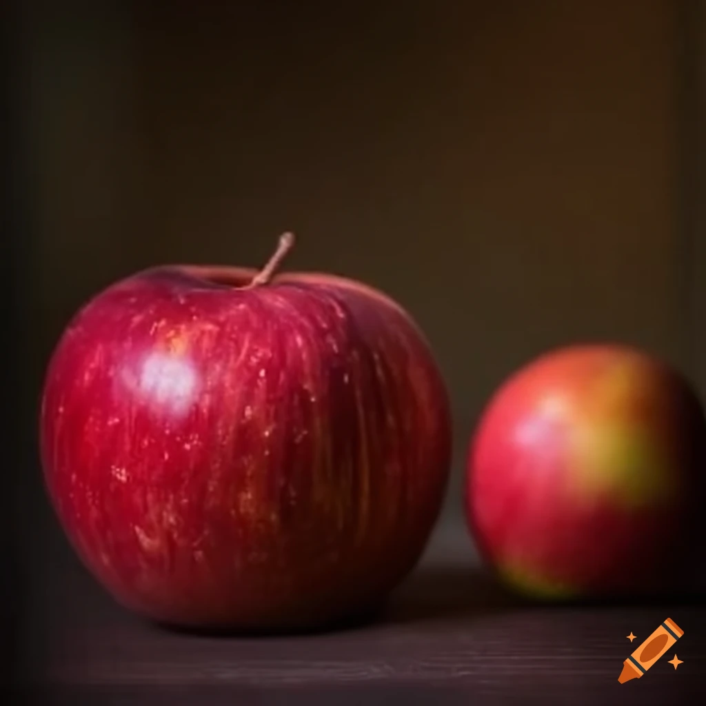 Large and small apple comparison on Craiyon