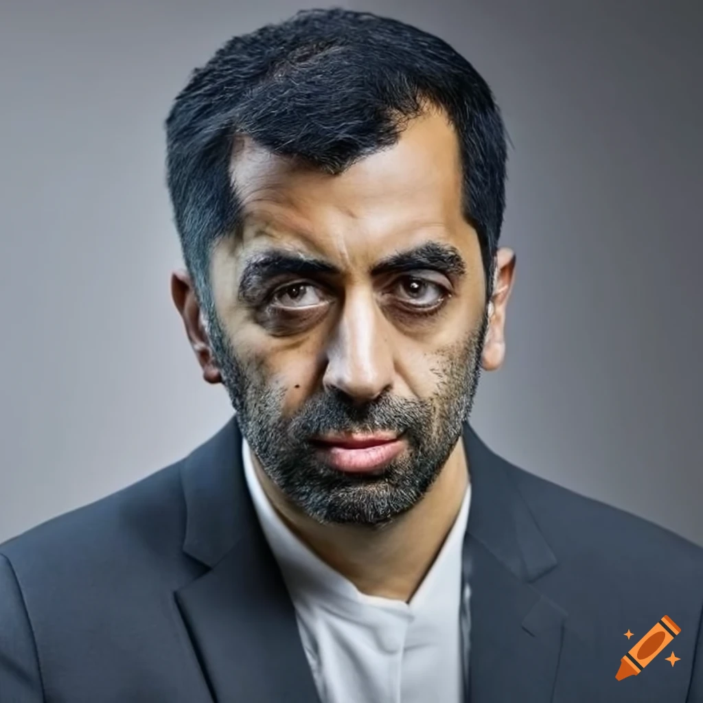 Portrait of humza yousaf, first minister of scotland on Craiyon