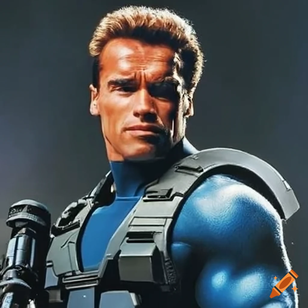 Arnold schwarzenegger as cable with robotic left arm in high definition ...