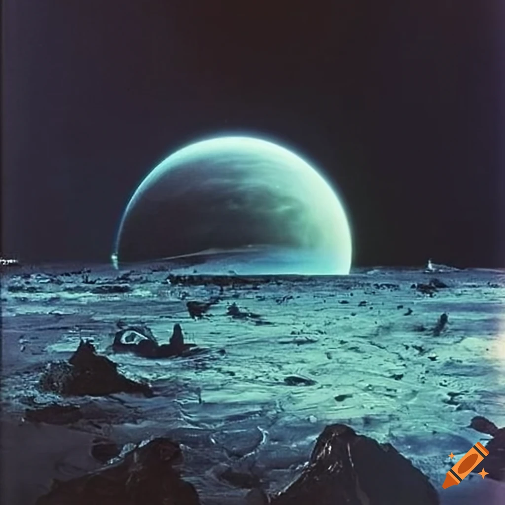 1970 NASA photographs featuring alien worlds and distant planets on Craiyon