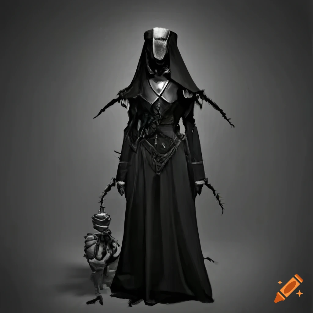 Insect astronaut-nun in a unique futuristic victorian spacesuit on Craiyon